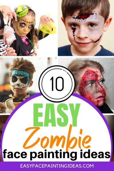 12 Best Zombie Face Painting Ideas - Easy Face Painting Ideas